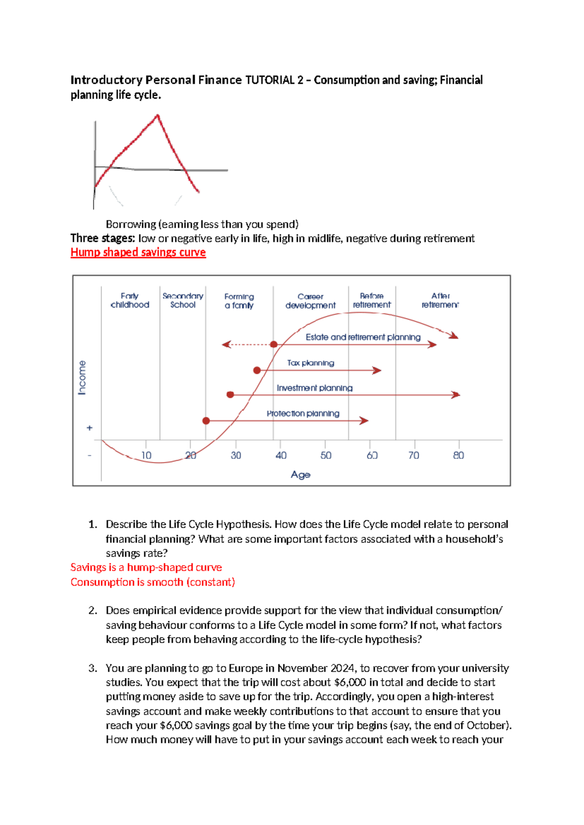 Tutorial 2 - Introductory Personal Finance TUTORIAL 2 – Consumption and ...