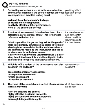 Chapter 9 Notes - Chapter Nine: Intelligence and Its Measurement - The ...