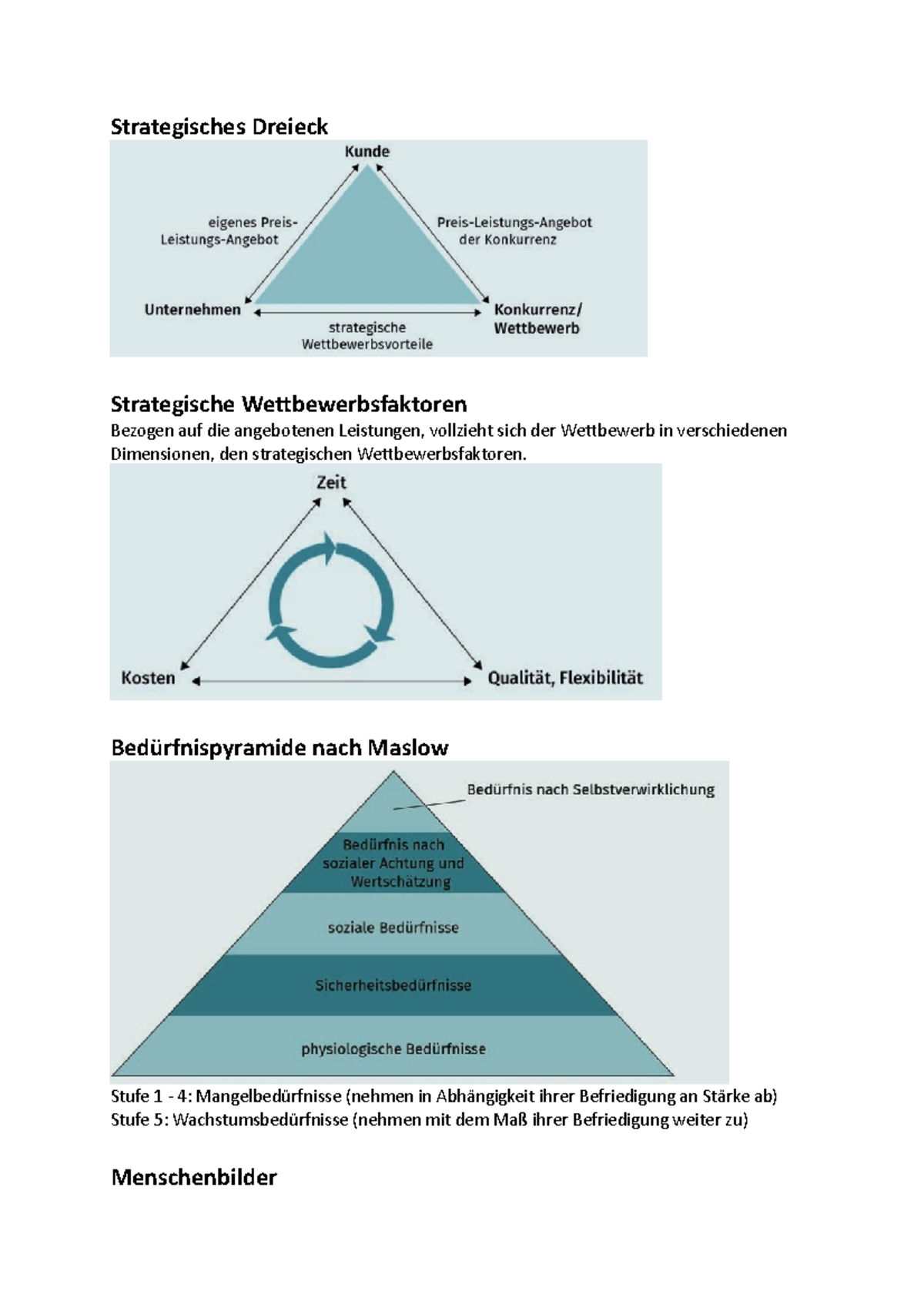 Studienskript Zusammenfassung - BWL 1 - Lernzettel - Strategisches ...