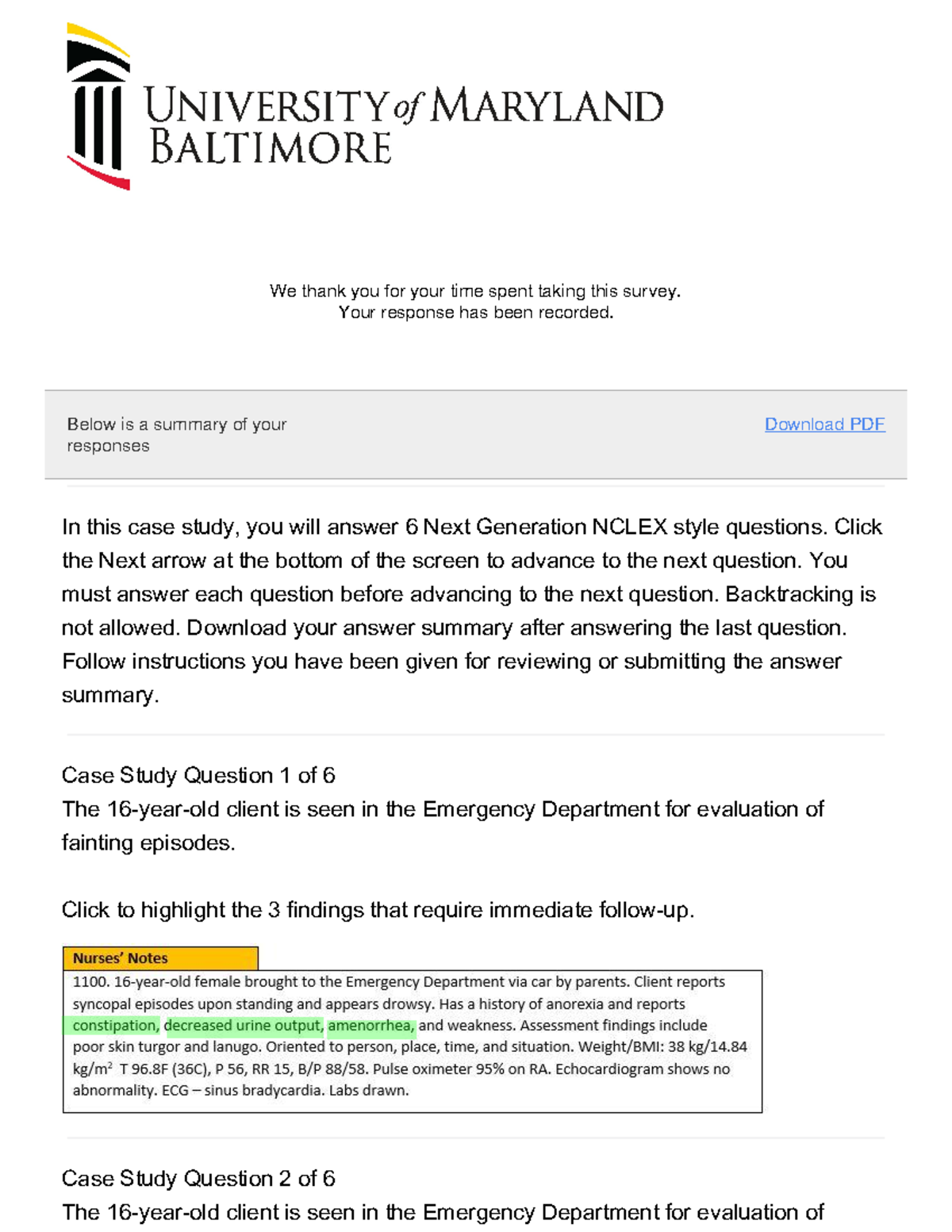 Mental Health Case studies merged - Below is a summary of your ...