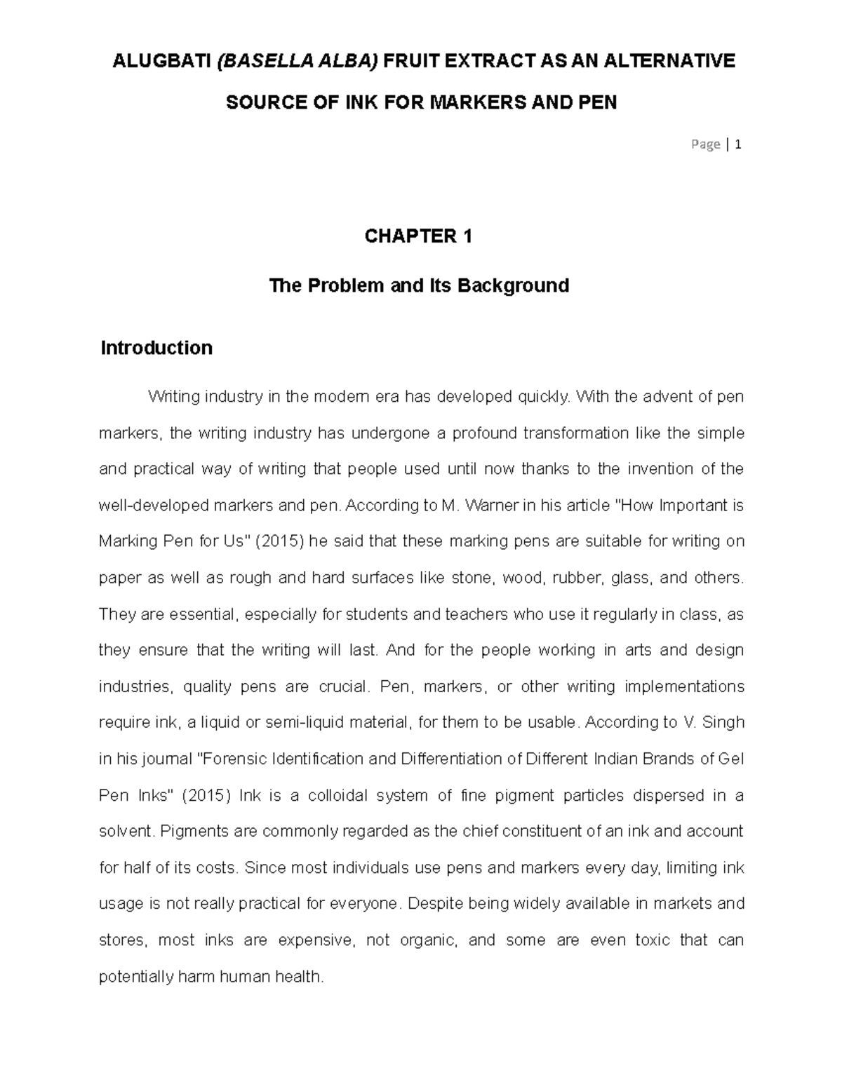 Sample Chapter 1 2 - keep up the good work - ALUGBATI (BASELLA ALBA) FRUIT EXTRACT AS AN ...