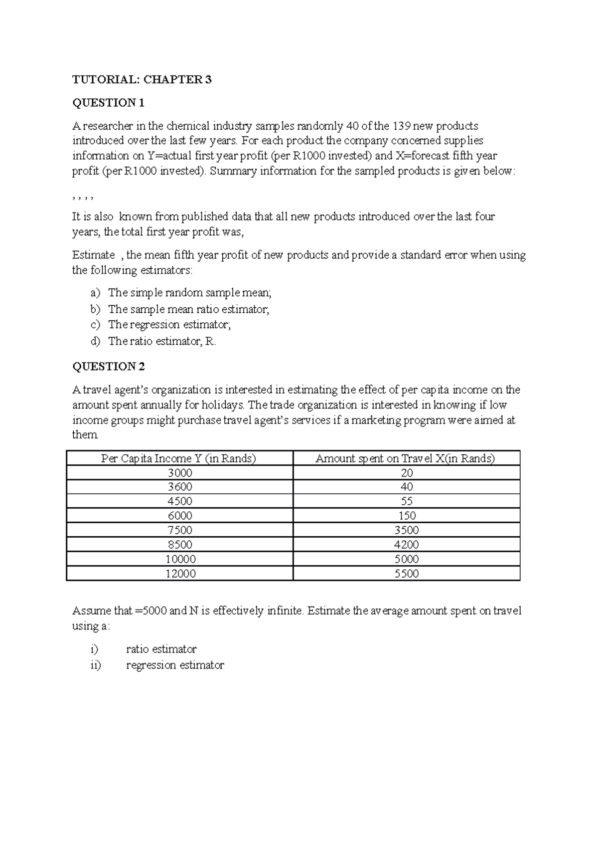 Tutorial Chapter 3 2021 Tutors - TUTORIAL: CHAPTER 3 QUESTION 1 A ...