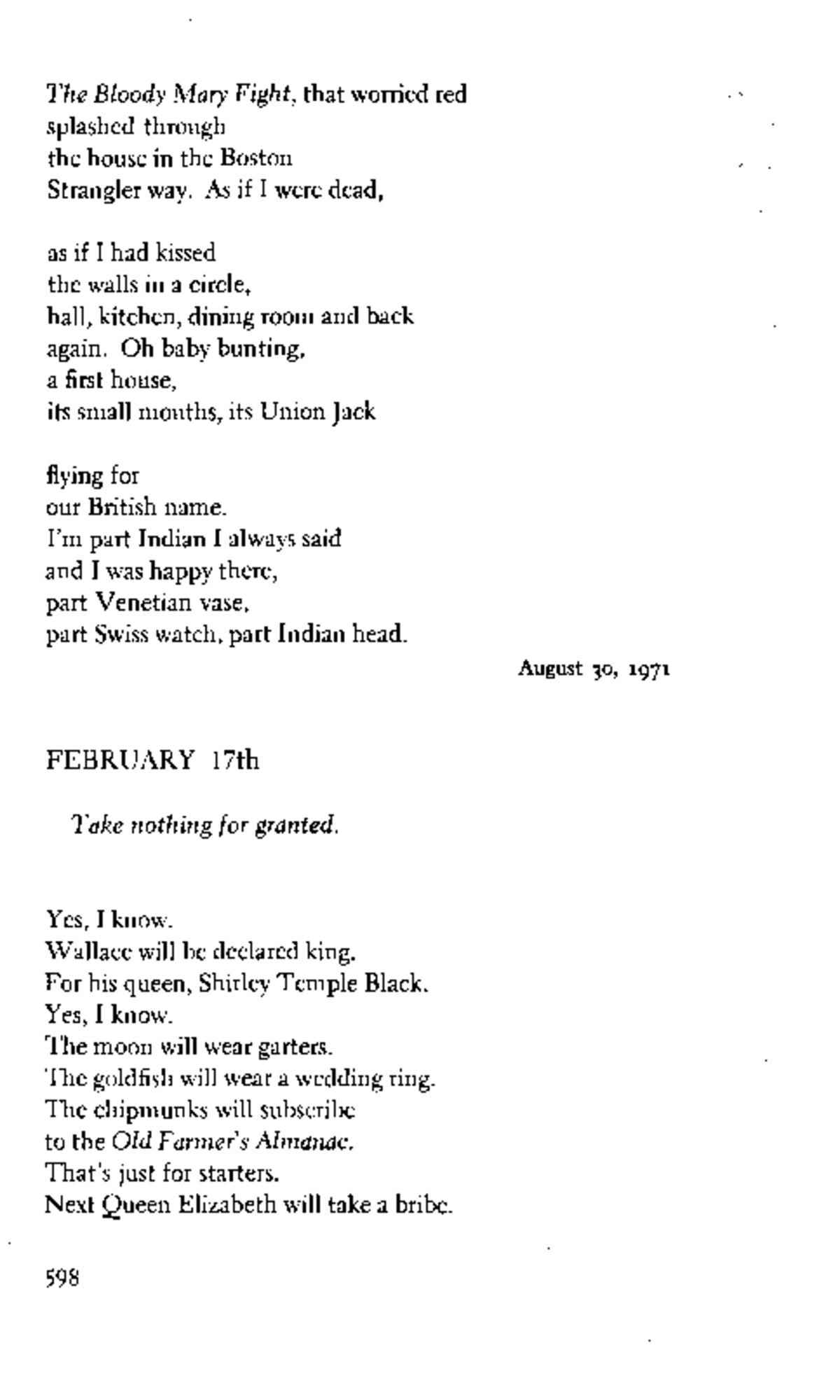 Anne Sexton - The Complete Poems 626 - The Bloody Mary Fight, that ...