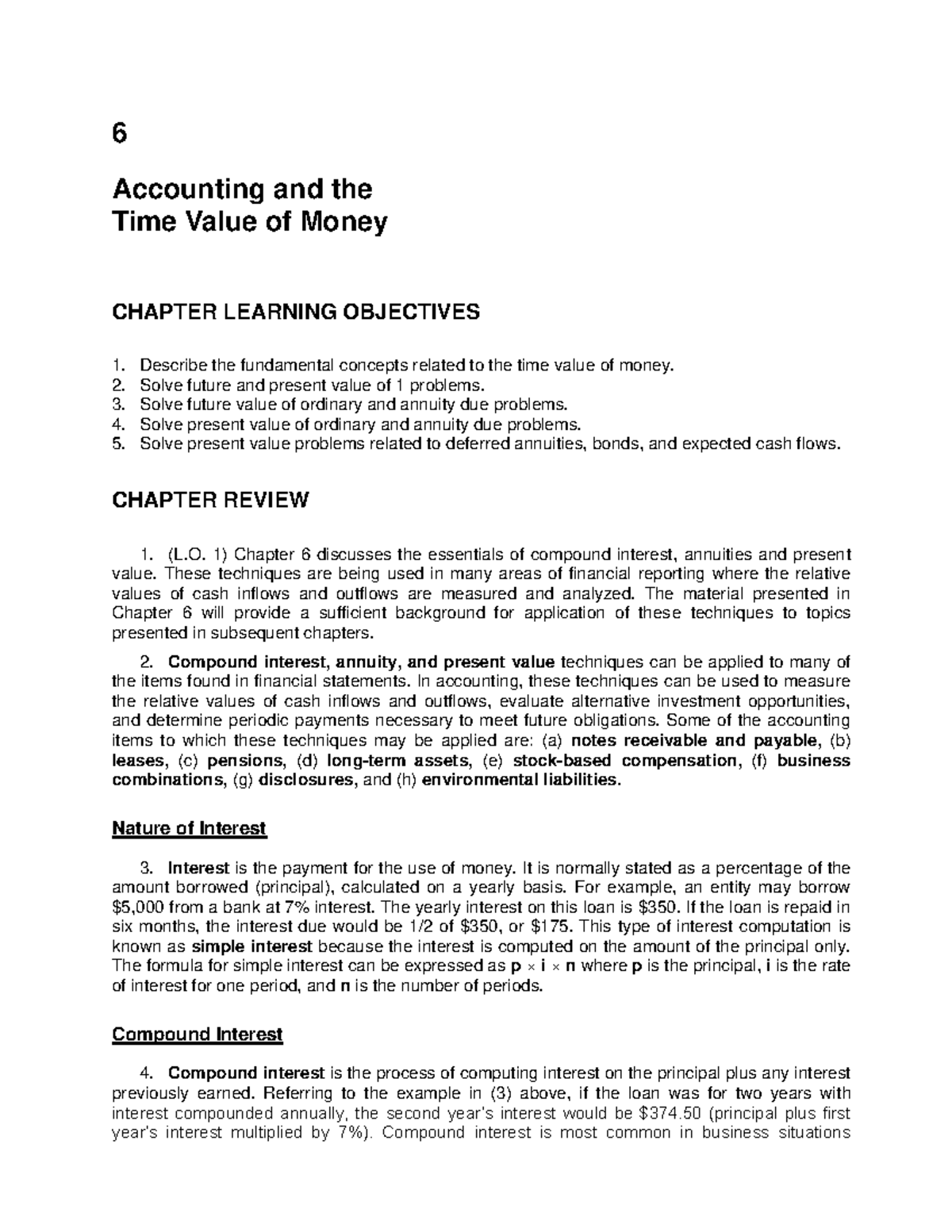 Chapter 6 Study Guide - Warning: TT: undefined function: 32 6 Accounting and the Time Value of ...