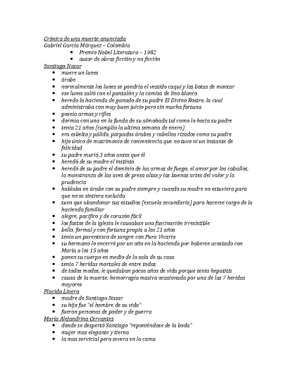 Crónica de una muerte anunciada - Crónica de una muerte anunciada ...