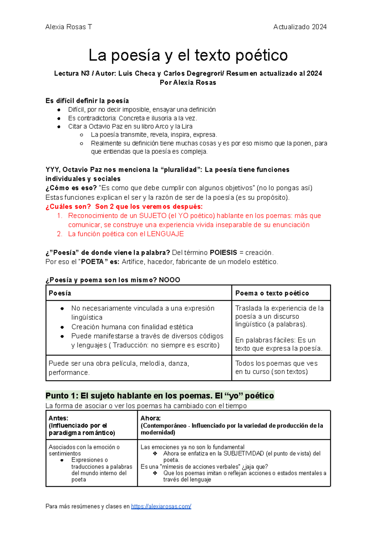 3 la poesia y el texto poetico resumen - La poesía y el texto poético ...