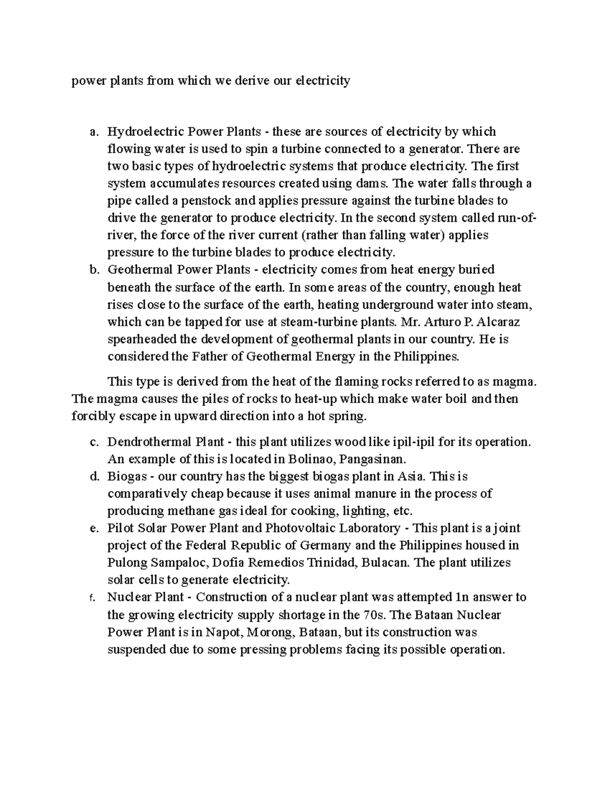 Power plants from which we derive our electricity - Hydroelectric Power ...