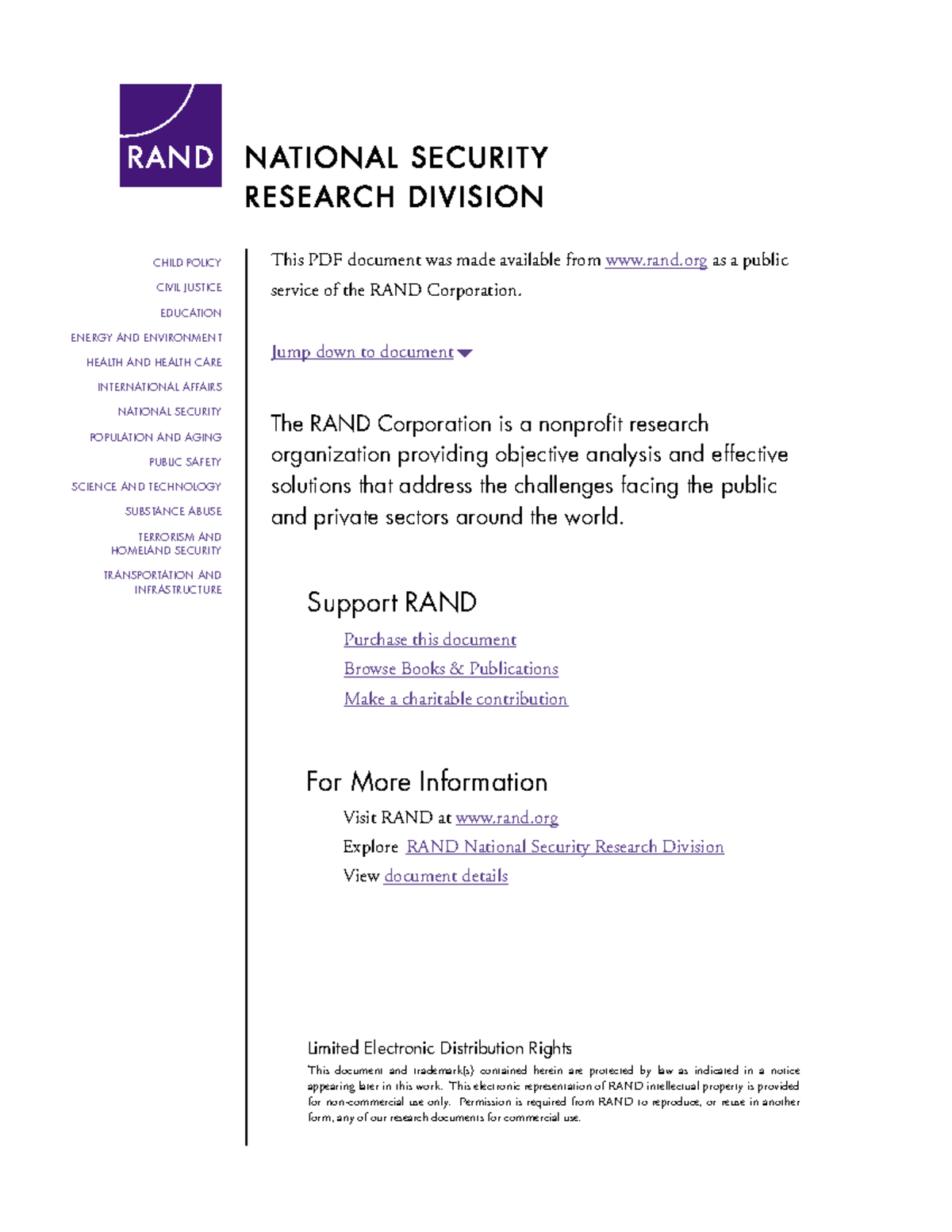 RAND CF215 - Materials - Introduction to Government and Politic - Studocu