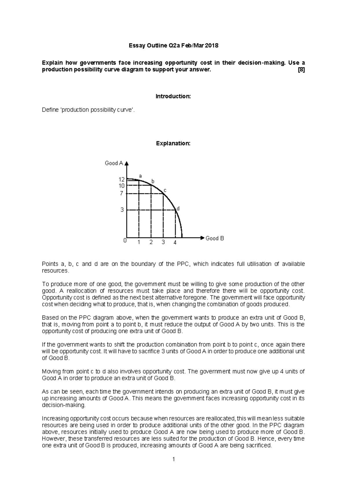 AS Essay Outlines - April intake - Essay Outline Q2a Feb/Mar 2018 ...