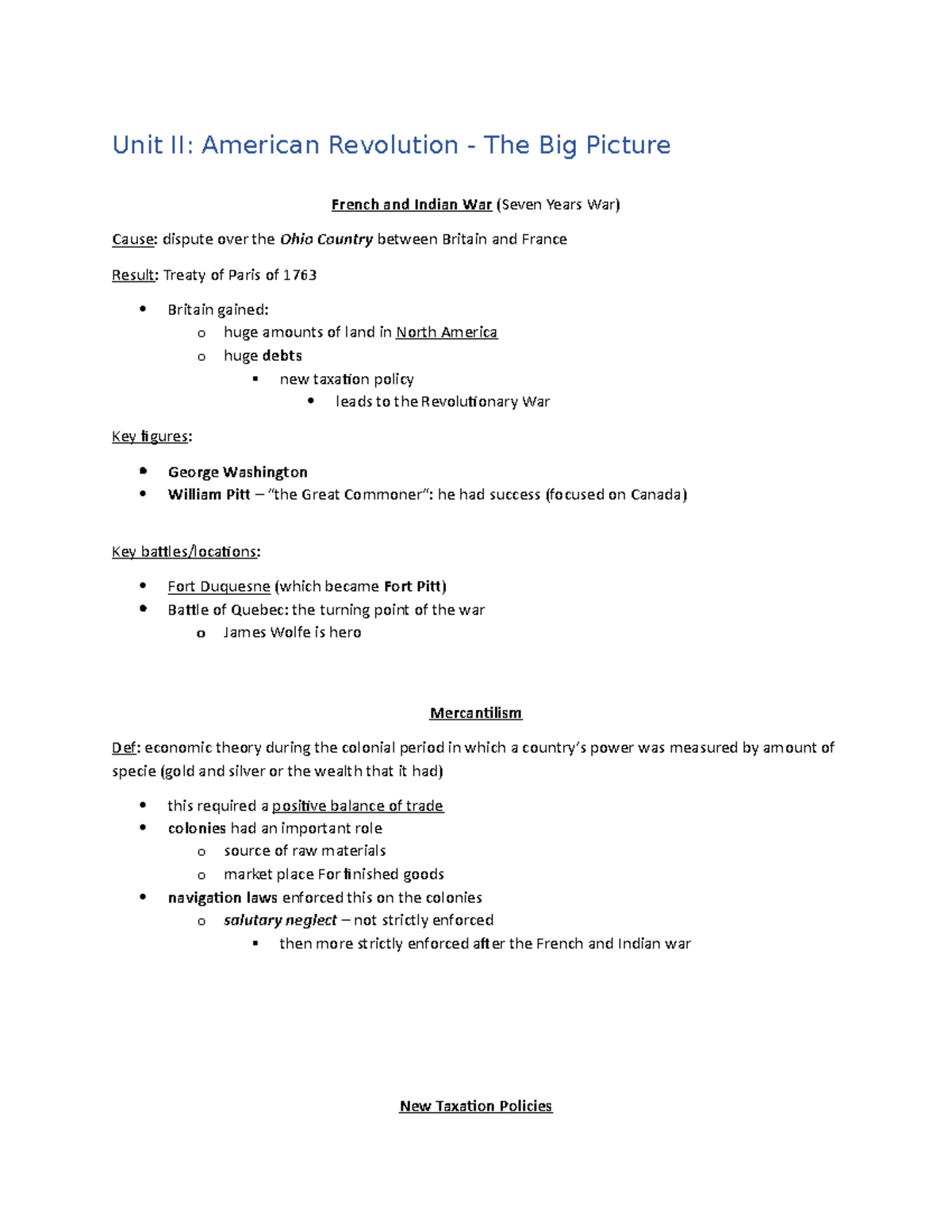 Unit+2+Big+Pic+Amer+Revol - Unit II: American Revolution - The Big ...