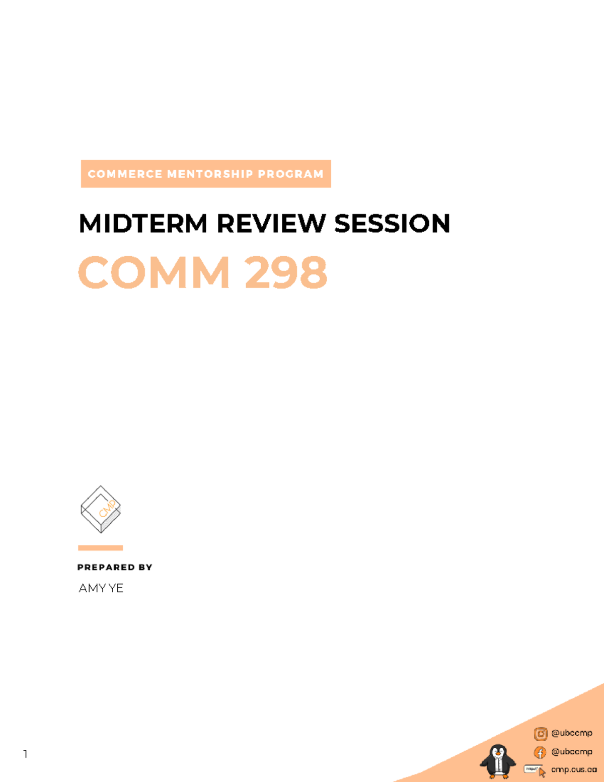 Rcomm 298 2021W2 - Review session for midterm - MIDTERM REVIEW SESSION COMM 298 AMY YE FORMULA ...