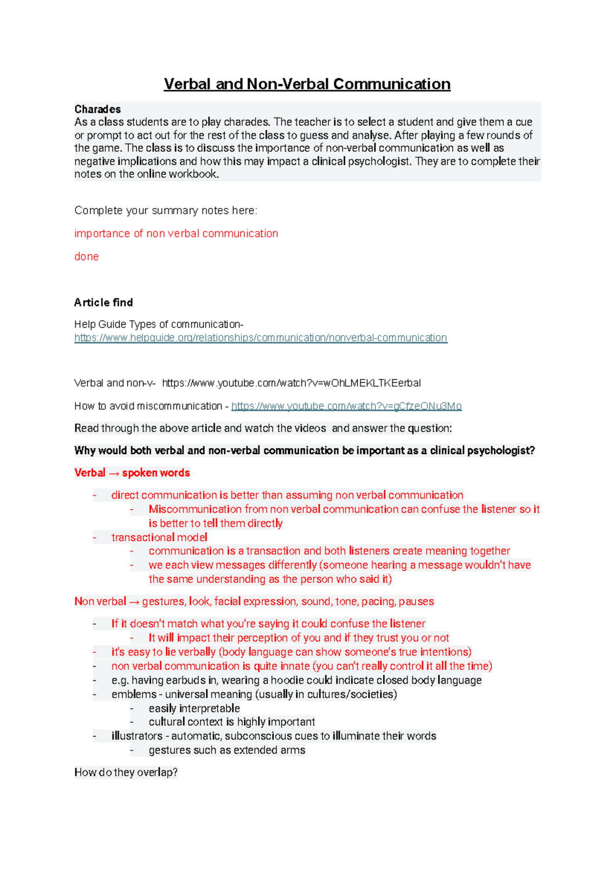 Communication non verbally - Verbal and Non-Verbal Communication ...