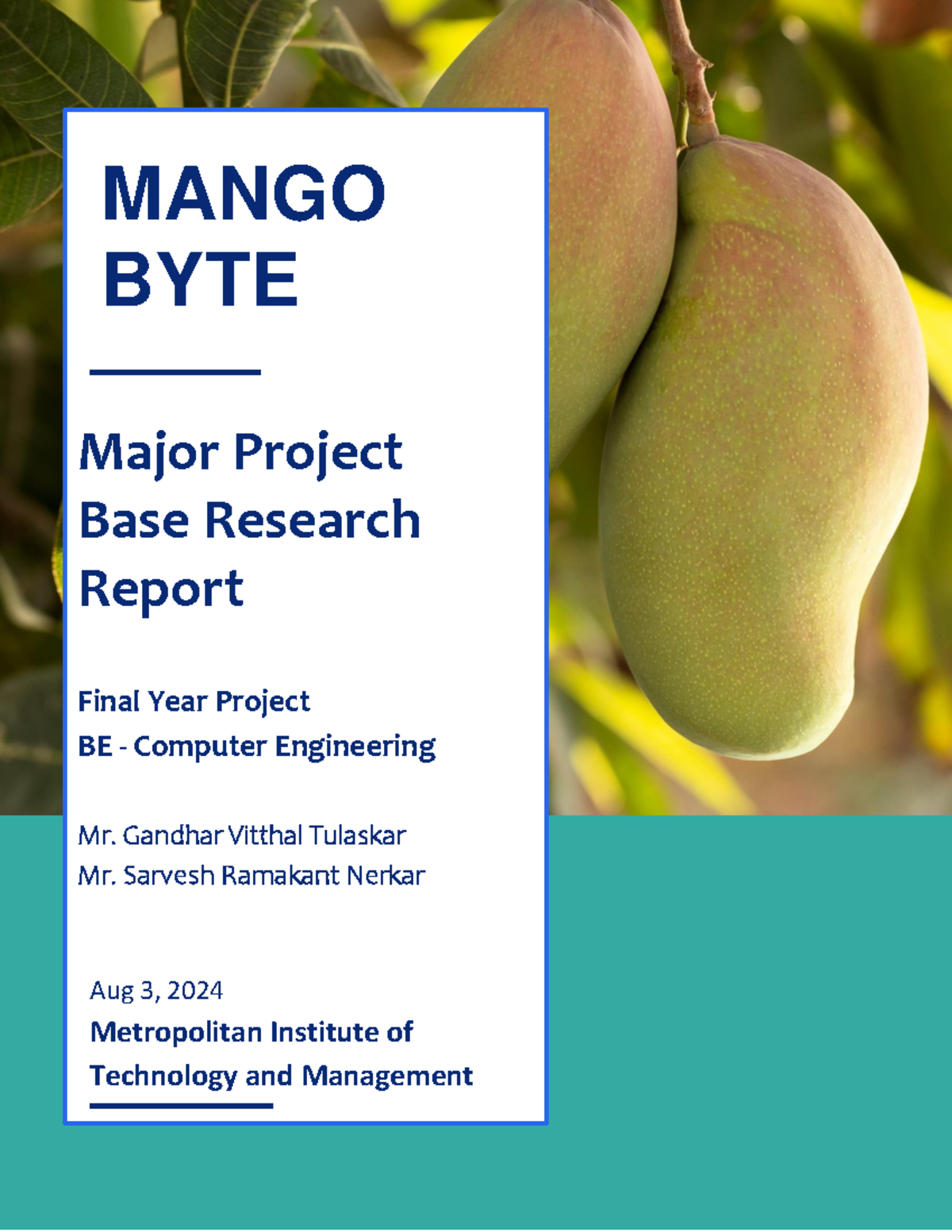 MangoByte buy and sell platform for mangoes. Base Reasearch paper for - Major Project Base ...