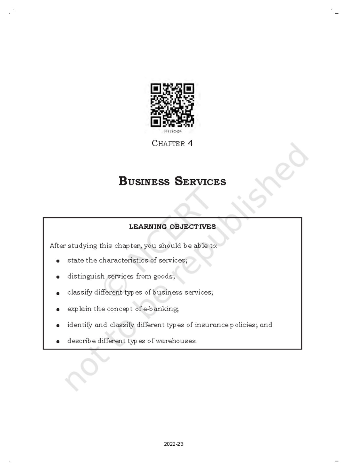 Kebs104 - Business - Chapter 4 Business services LEARNING OBJECTIVES ...