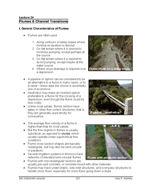 17 design of earthen canals - Lecture 17 Design of Earthen Canals I ...