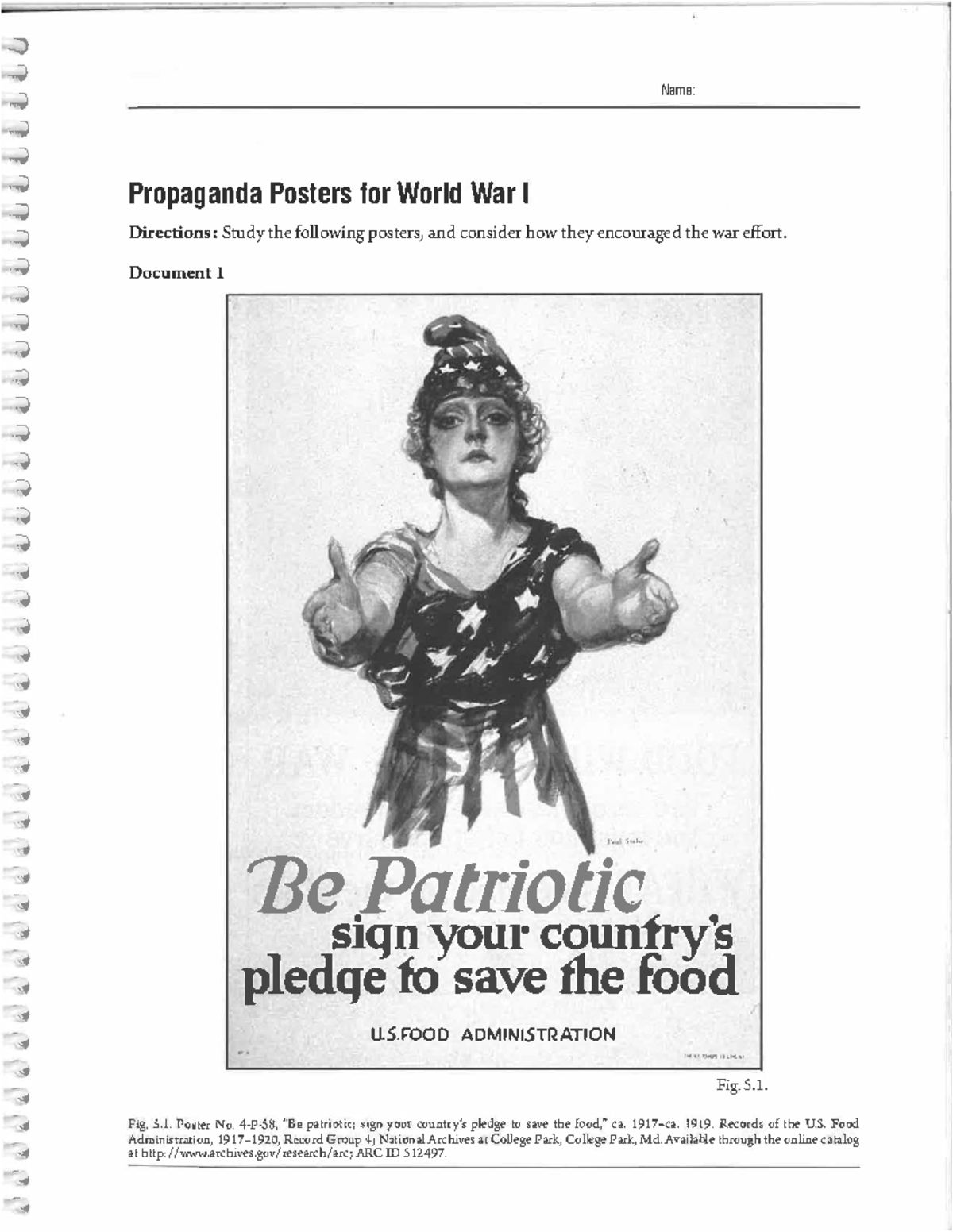 WWI Propaganda and Support - ' ..;;; ,..;;; ,.:;J