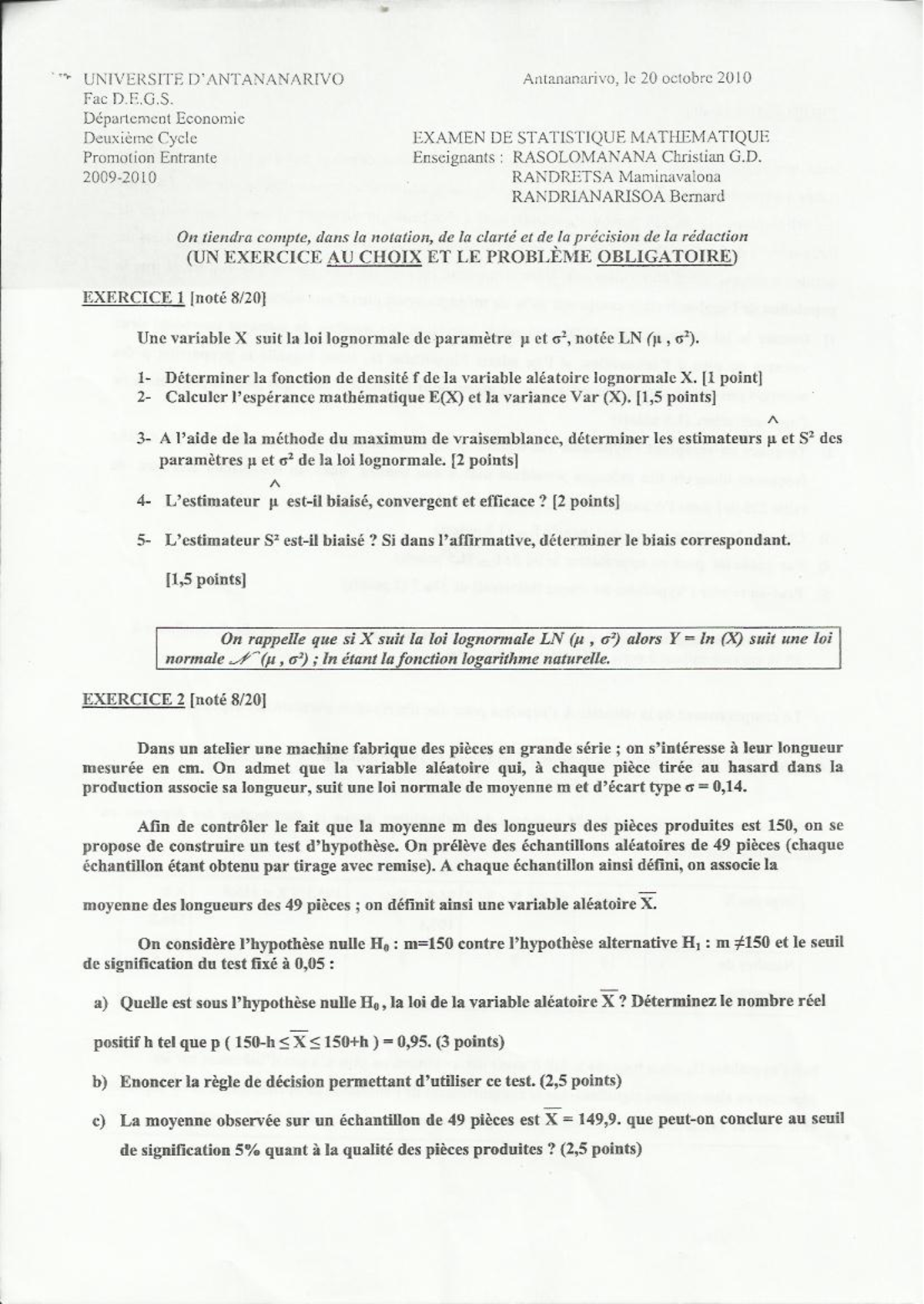 Stat-math 6 - Cours et exercice - Statistiques - Studocu