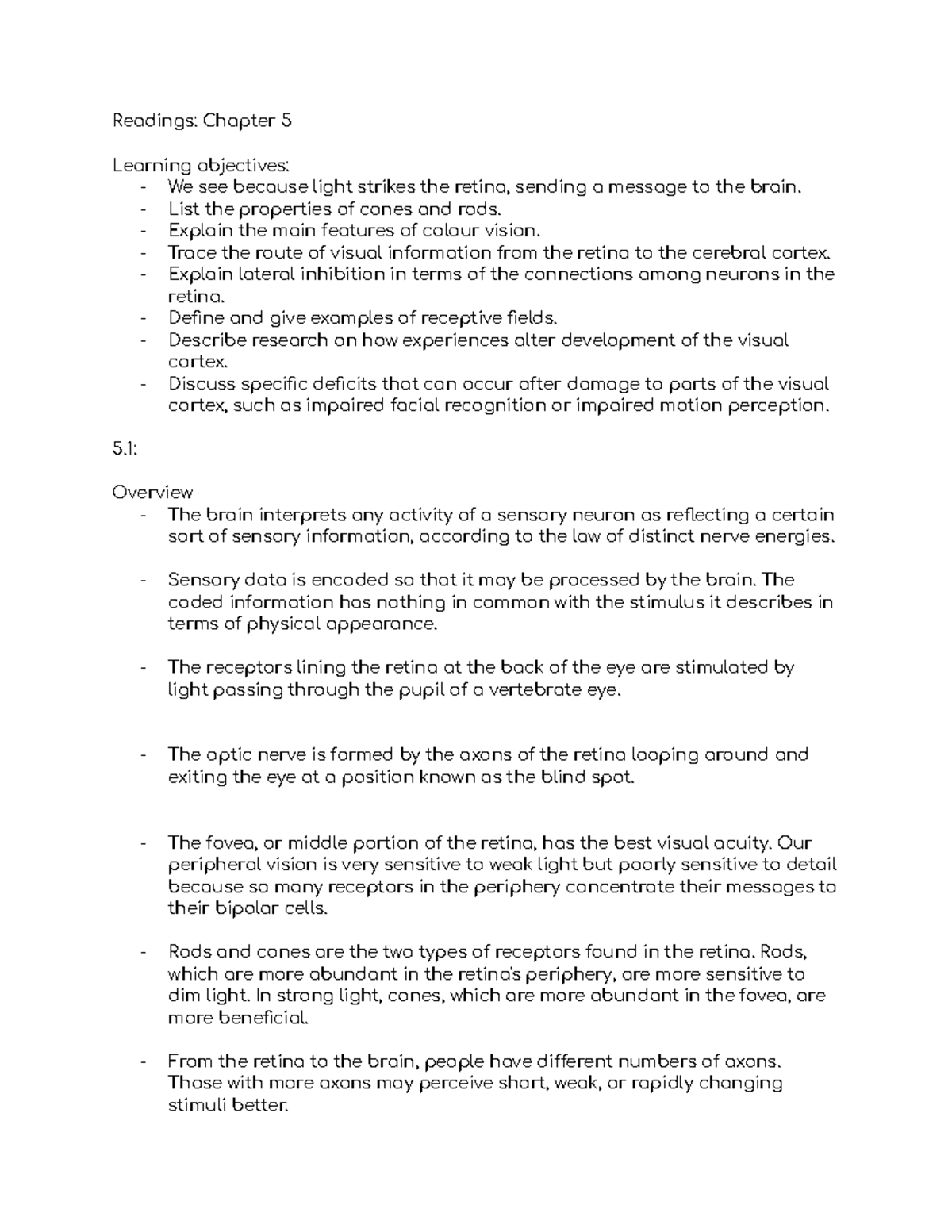 Psych 233 Readings Notes Chapter 5 - Readings: Chapter 5 Learning ...