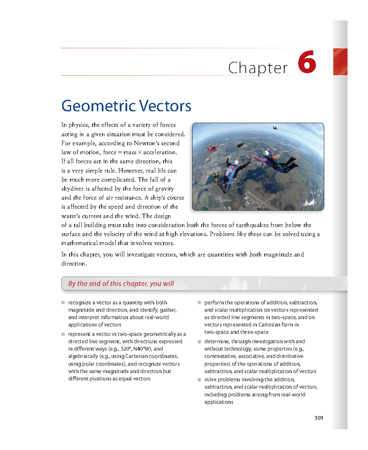 ch06-Geometric Vectors - 301 Chapter 6 Geometric Vectors In physics ...