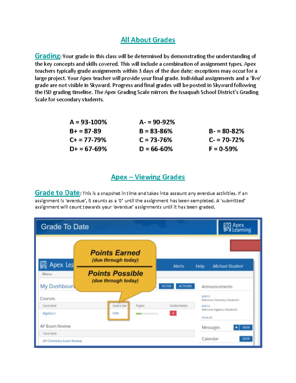 Apex viewing-grades - Ehjeiwowndndiriwkwkdr - All About Grades Grading: Your grade in this class ...