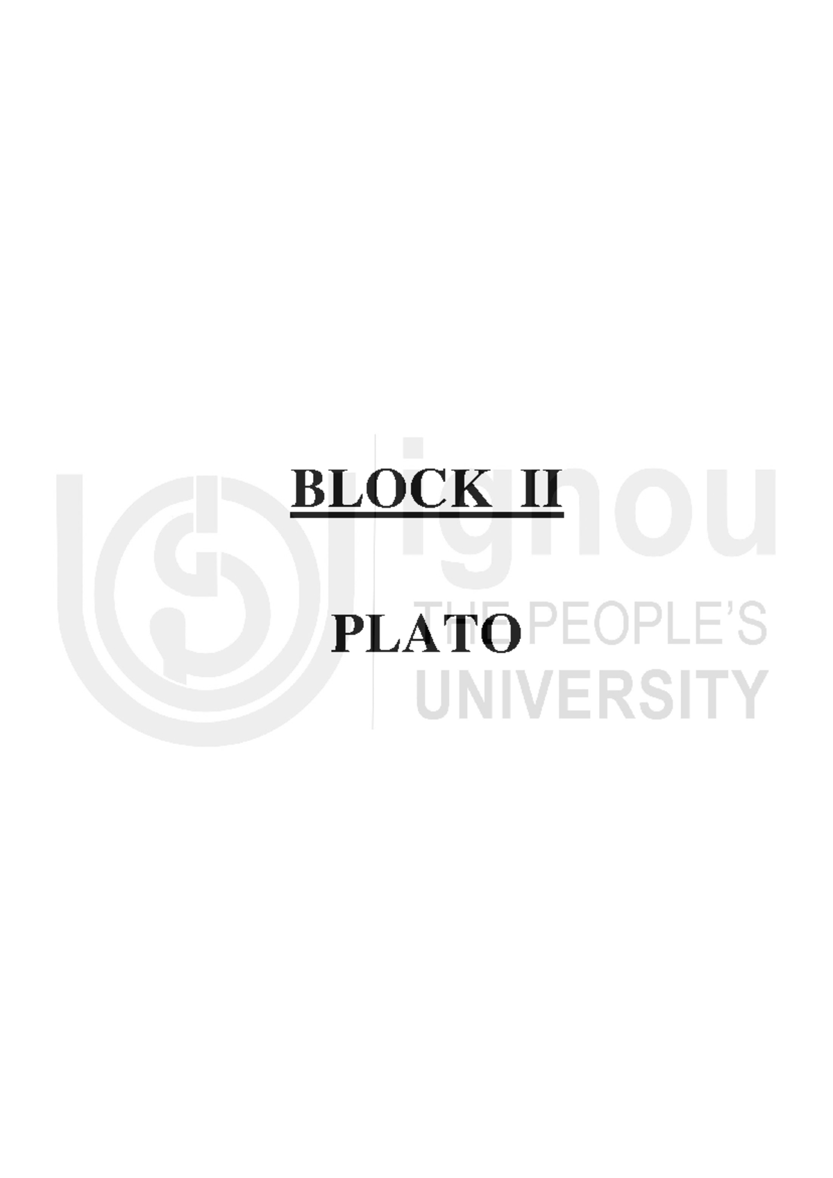 Plato - ignou matetial - 27 Text and Context: Reading and Interpreting ...