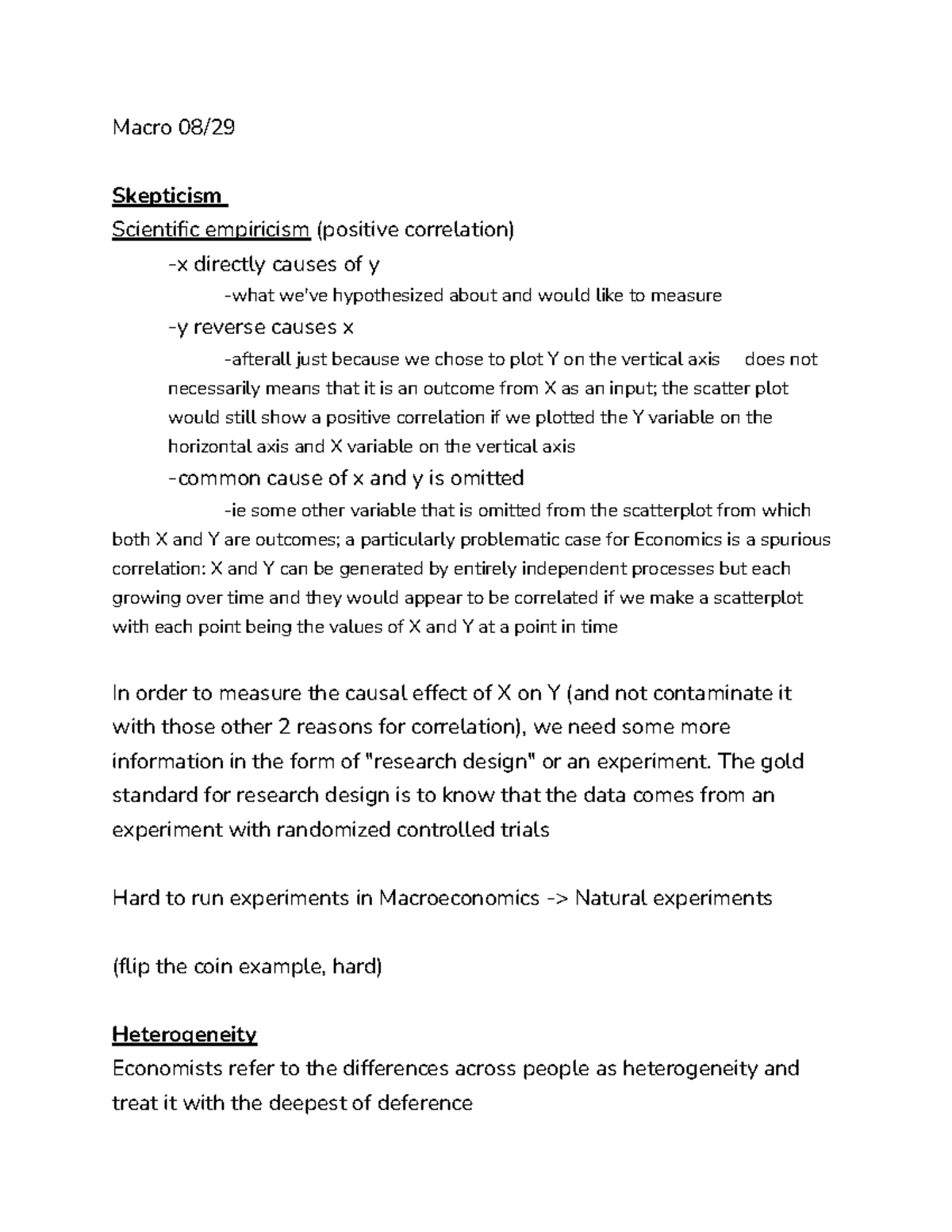 Macro 08 29 - Lecture notes from first semester 2022 with Bentley ...