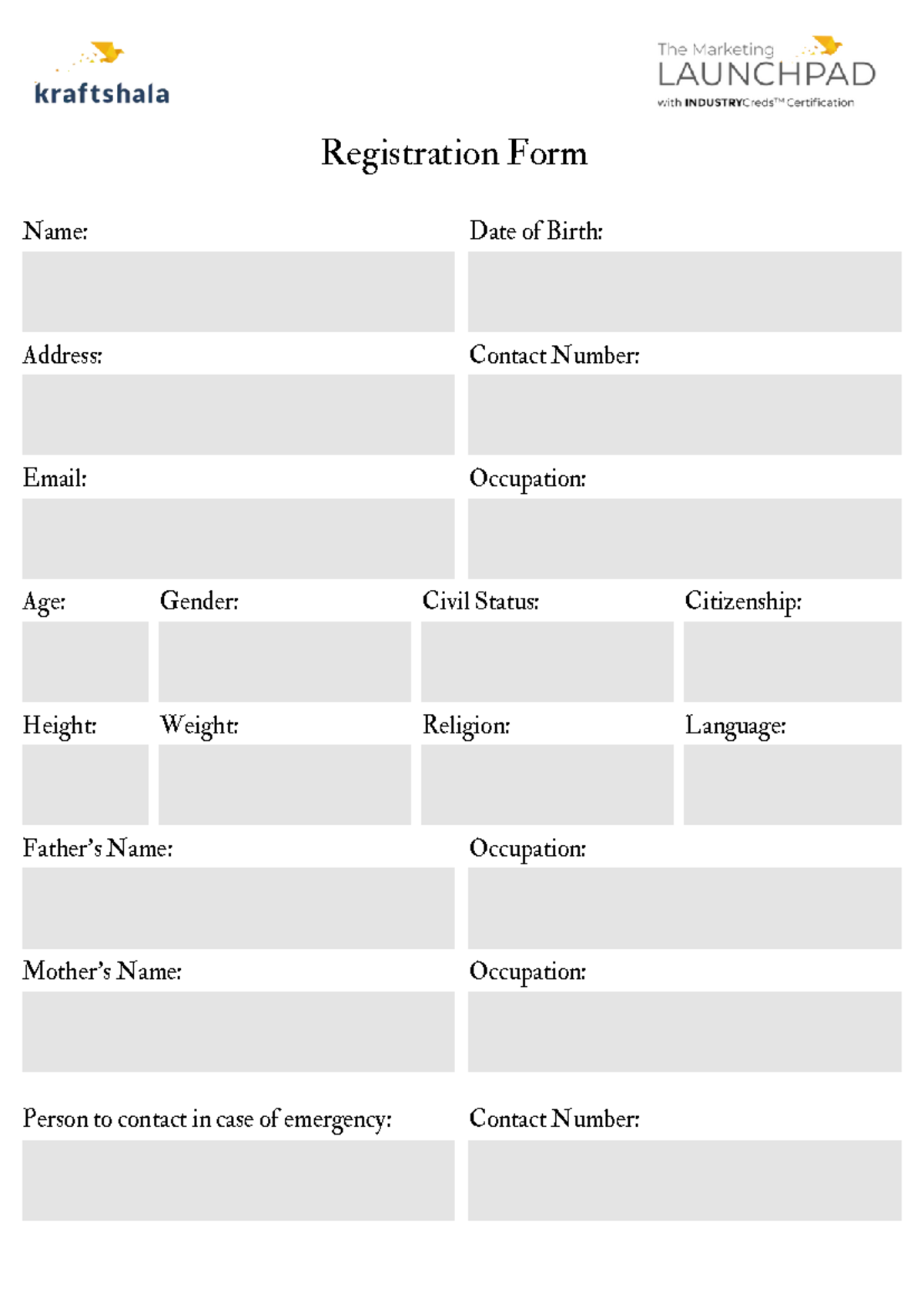 Kraftshala application form - Bachelor of Business Administration ...