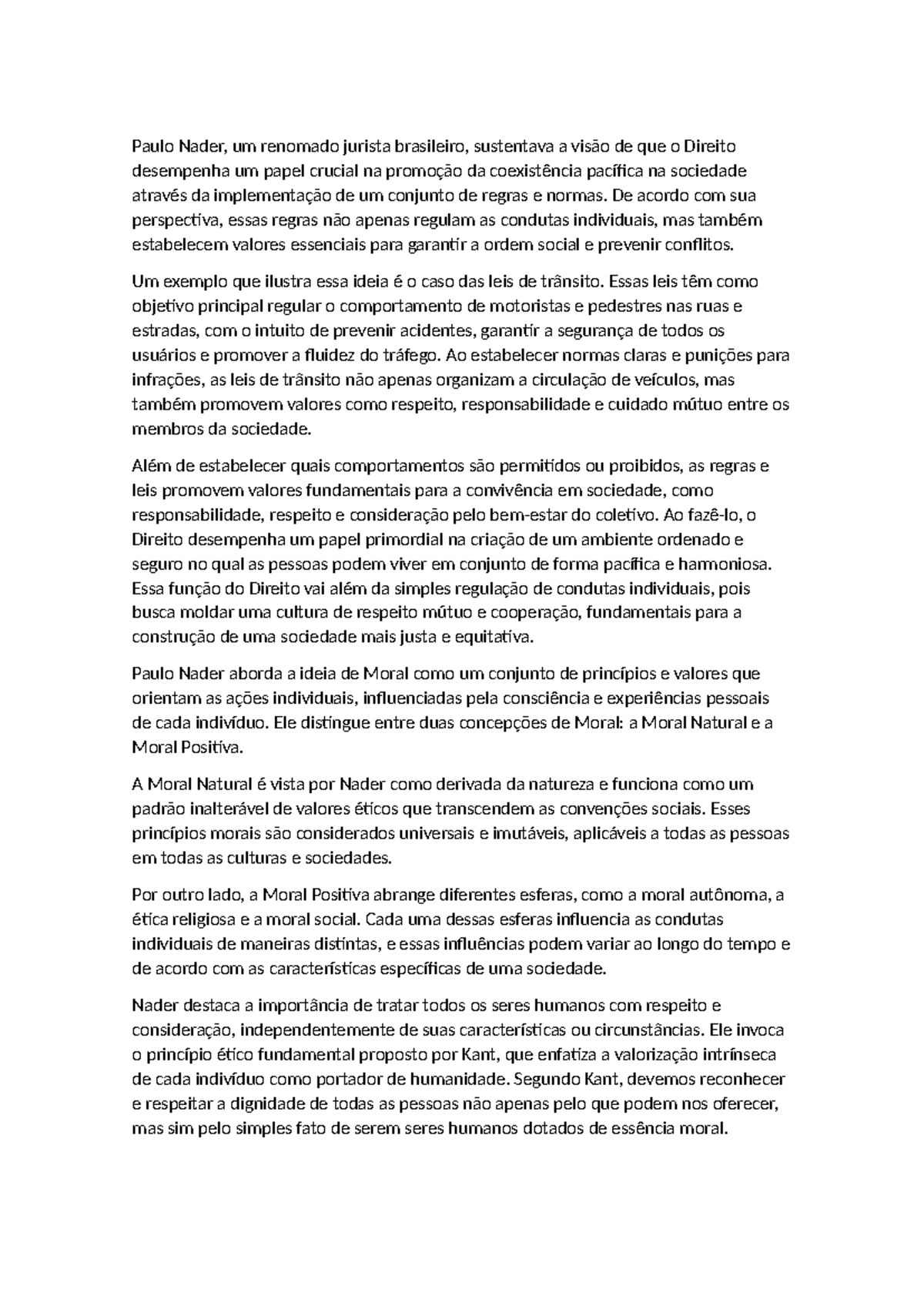Explicação Kátia - Paulo Nader, um renomado jurista brasileiro ...