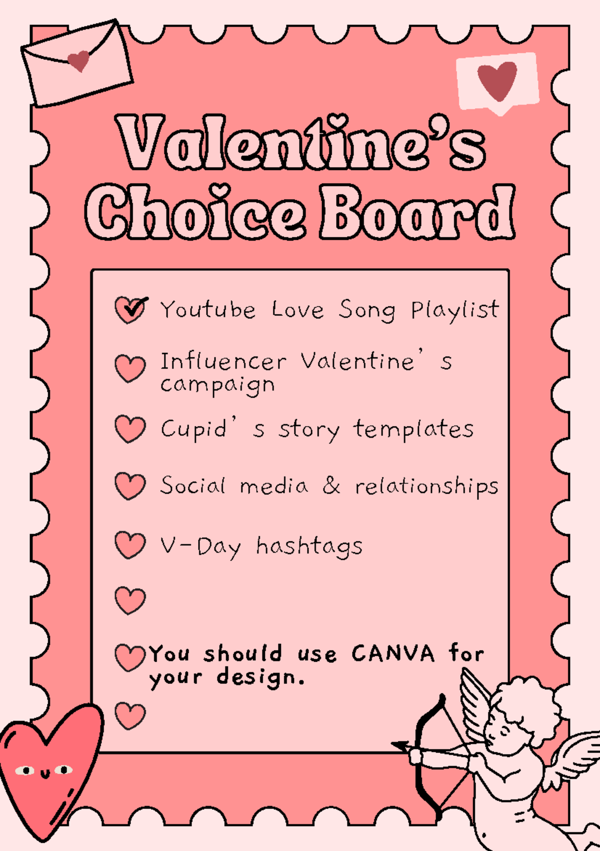 Valentine Day Choice Board - Valentine'sValentine's Choice Board Choice ...