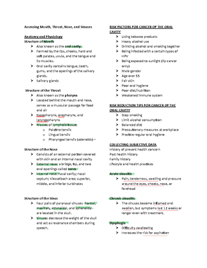 Health Assessment RLE Checklist 1 - LOURDES COLLEGE NURSING PROGRAM NCM ...
