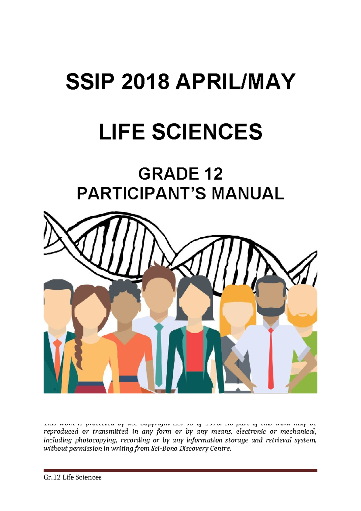 Gr-12-life-sciences-participant-s-manual-apr may 2018 - SSIP 2018 APRIL ...