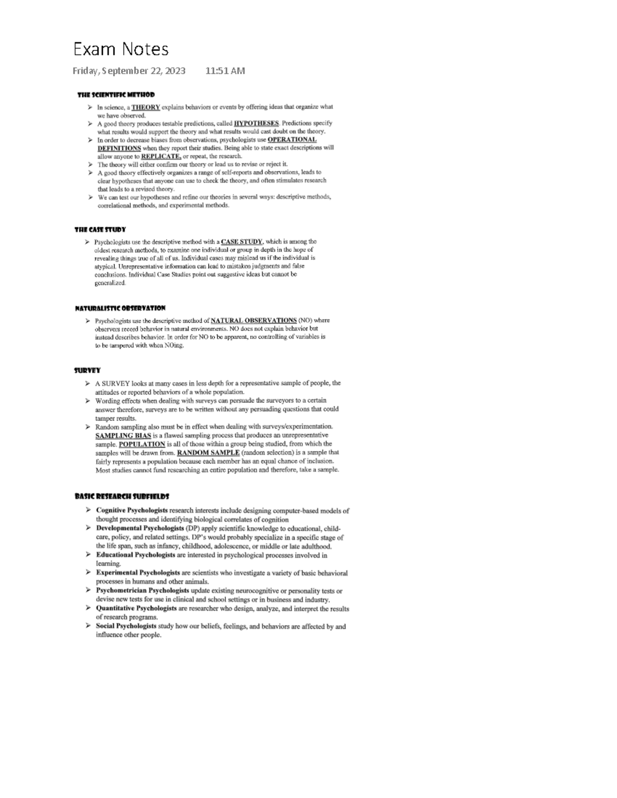 AP Psychology Notes - Psicologia social - Exam Notes Friday, September ...
