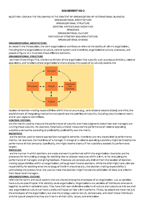 Module 1 reading - assignment - MGMT 475 – Strategic Management ...