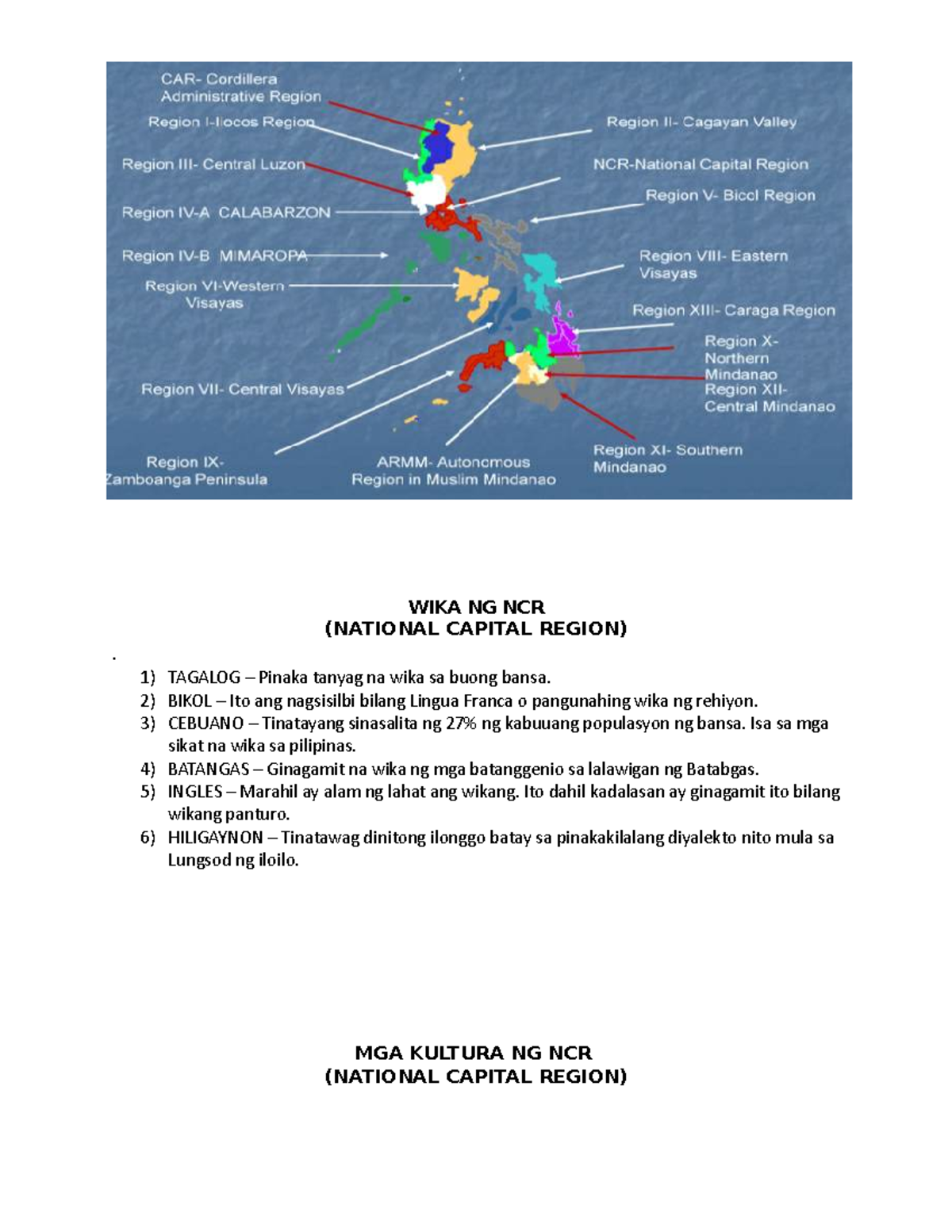10 Kultura NG Region 4 - para maka kuwa ng download - WIKA NG NCR ...