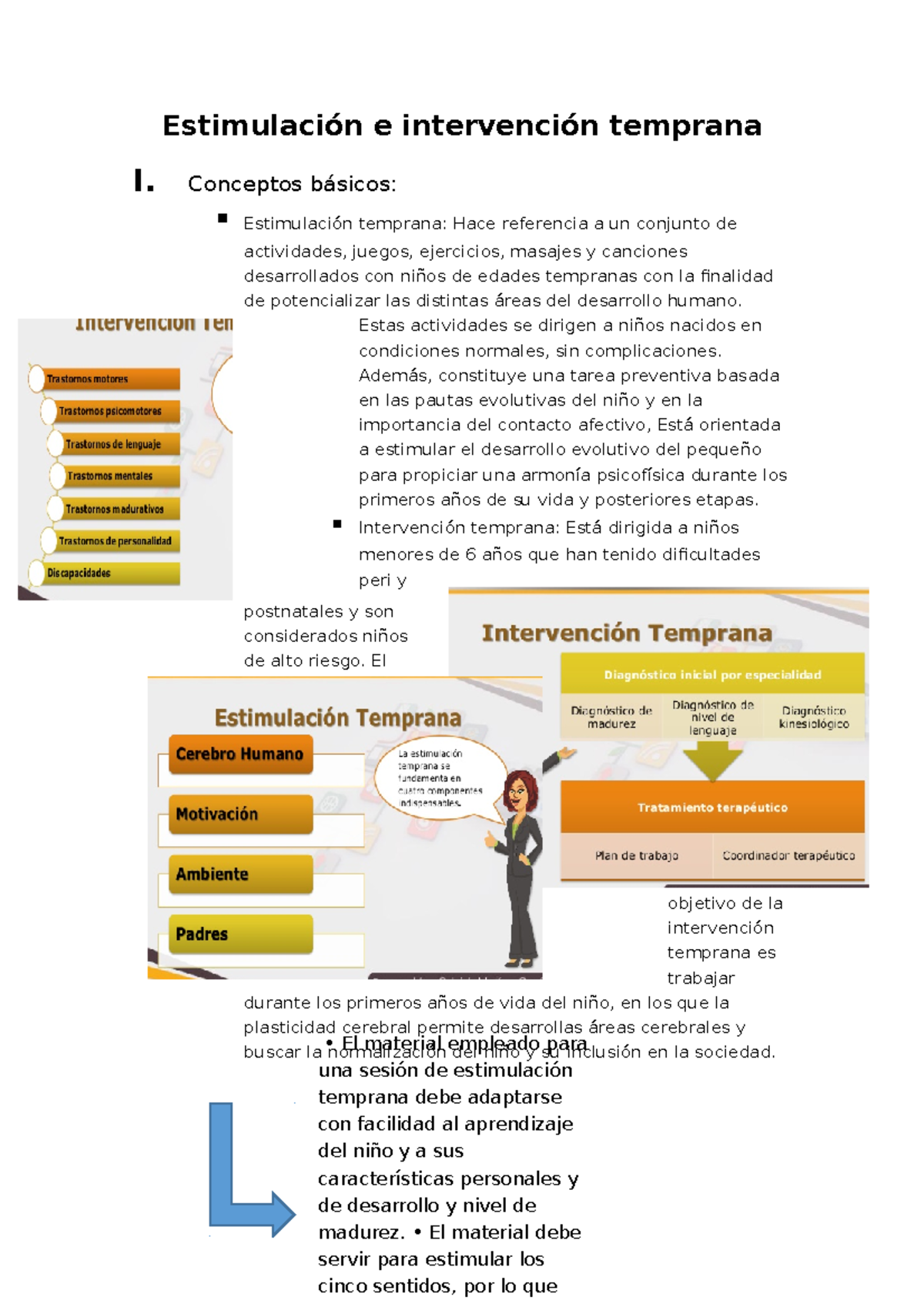 Estimulación e intervención temprana - Conceptos básicos: Estimulación temprana: Hace referencia ...