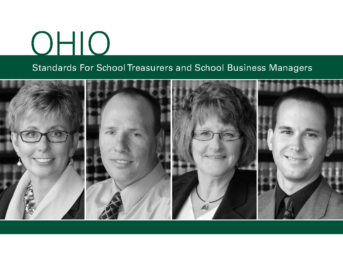 Ohio Standards For School Treasurers And School Business Managers