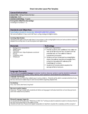 Rachel's Direct Instruction Reading Lesson Plan - Direct Instruction ...