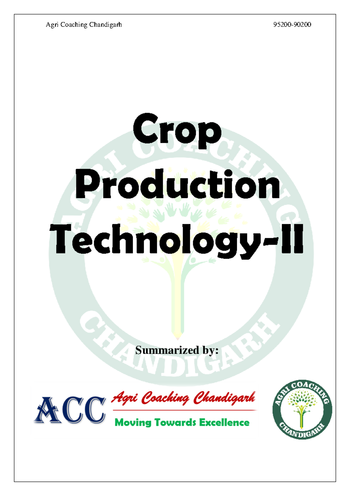 Crop production 2 - ...... - Agri Coaching Chandigarh 95200 - 90200 ...