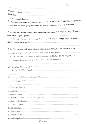Statistics Module 1 - Module 1 Introduction and Data Collection Statistics scientific way of ...