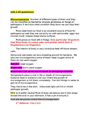 Anatomy and Physiology unit 5 - A&P unit 5 Describe the organization ...