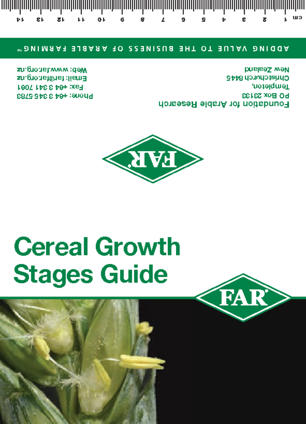 Creal Growth Stages - STudy Notes - 14 13 12 11 10 9 8 7 6 5 4 3 2 1 cm ...