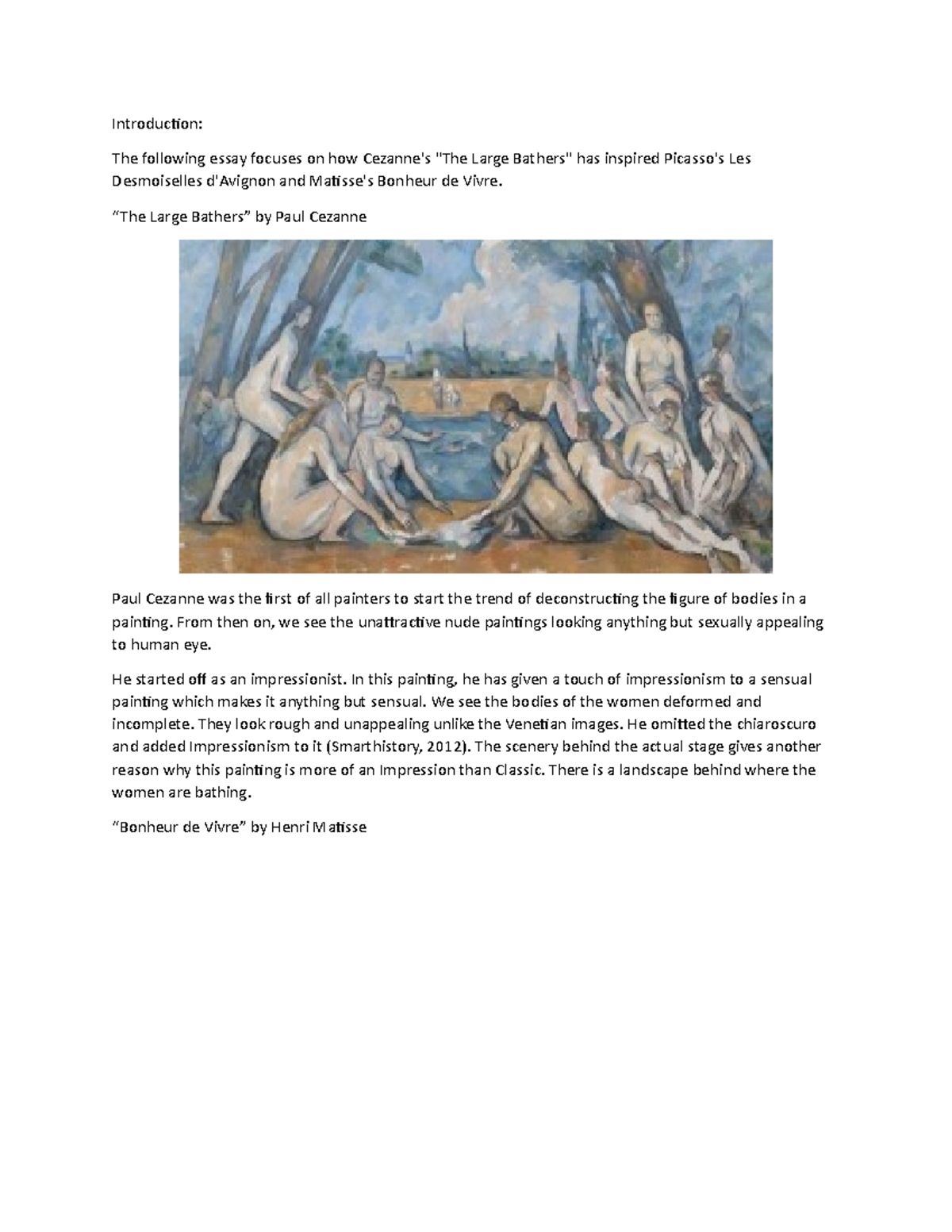 Week 7 WA - University of the People Art History Unit 7 - Introduction ...
