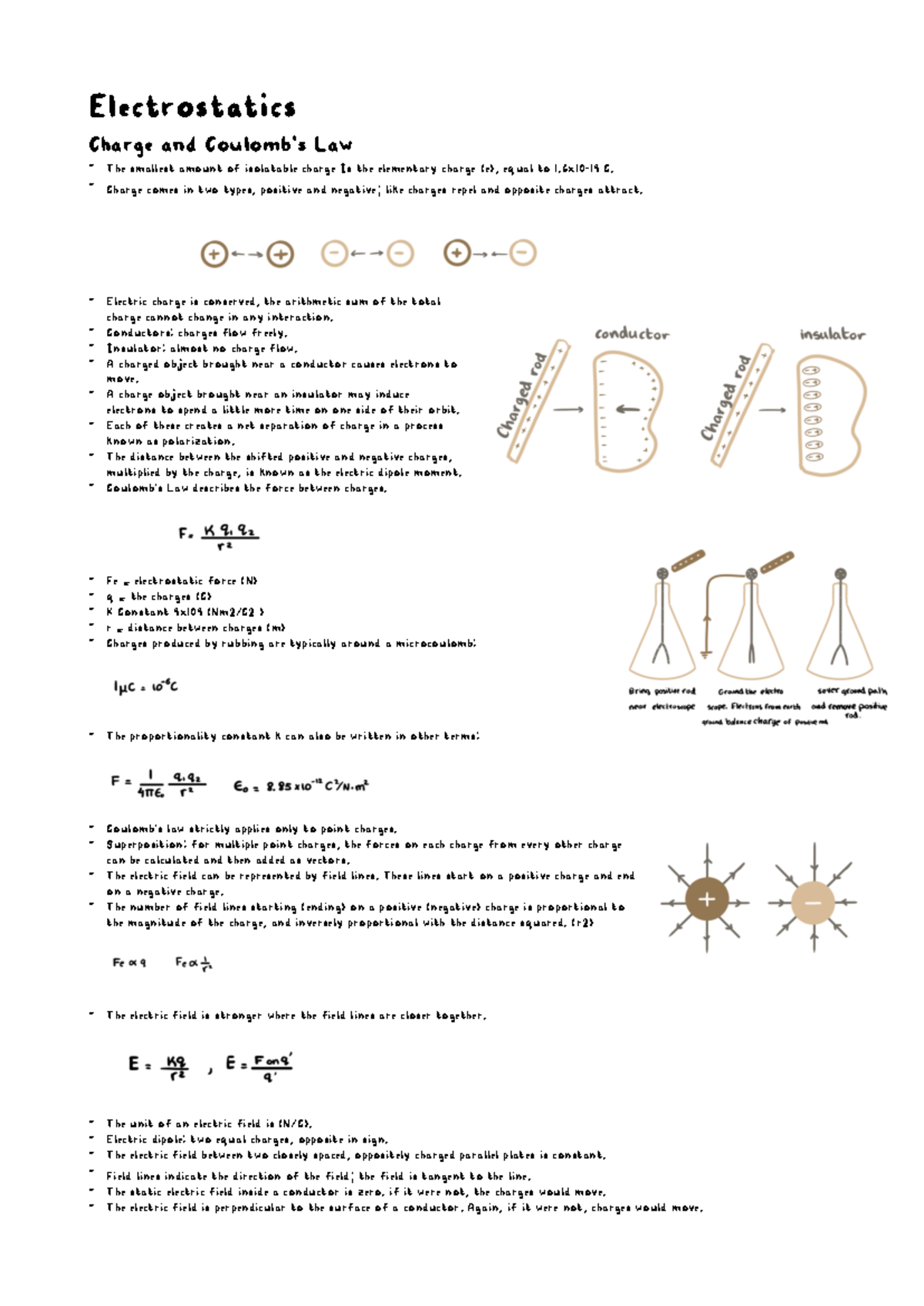 Physics electrostatics notes - 12 elite - Electrostatics Charge and ...
