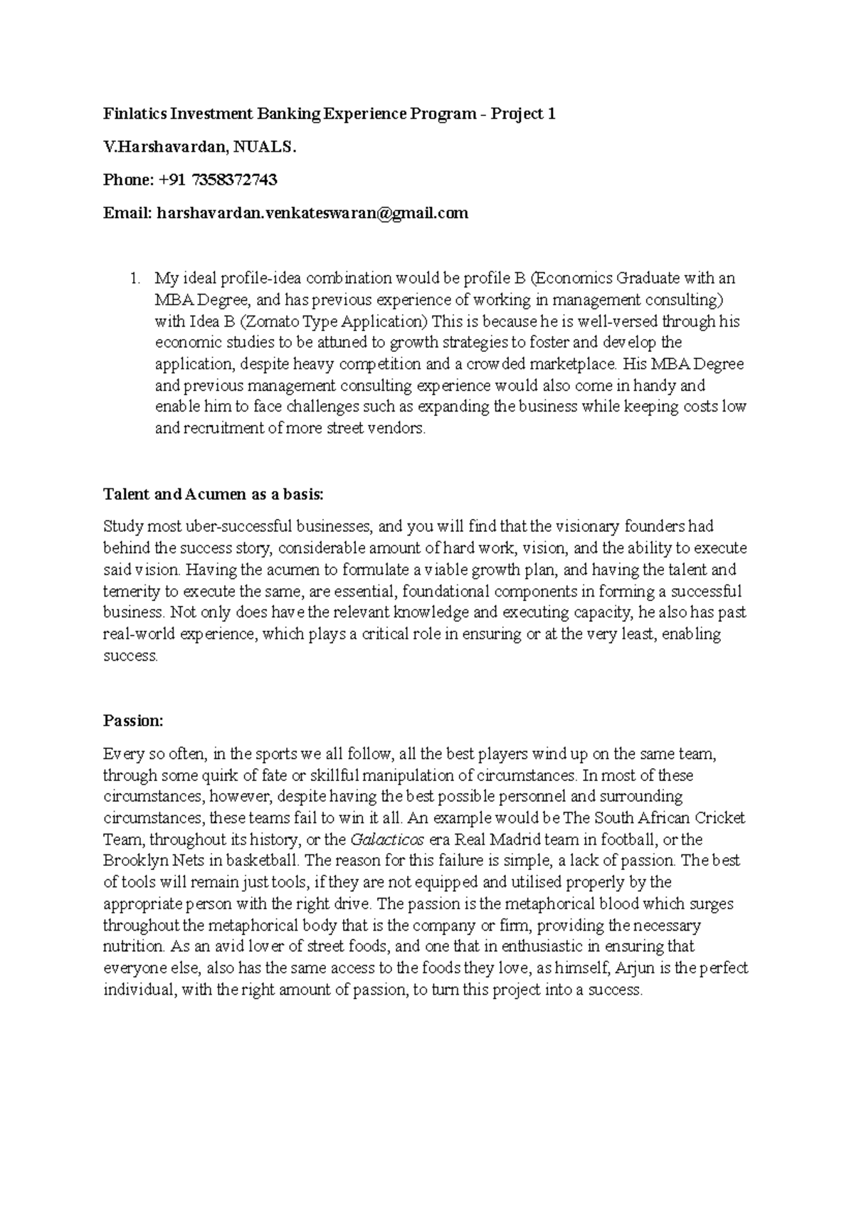 Finlatics Project 1 - Finlatics Investment Banking Experience Program ...