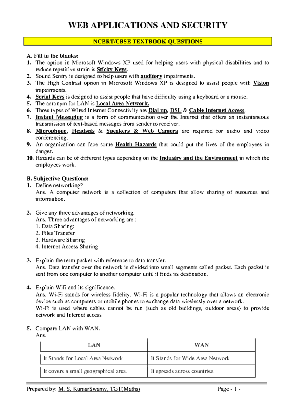 04 web applications and security important questions and answers - WEB APPLICATIONS AND SECURITY ...