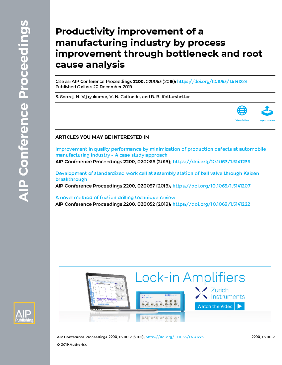 mechanical and manufacturing - AIP Conference Proceedings 2200 , 020053 ...