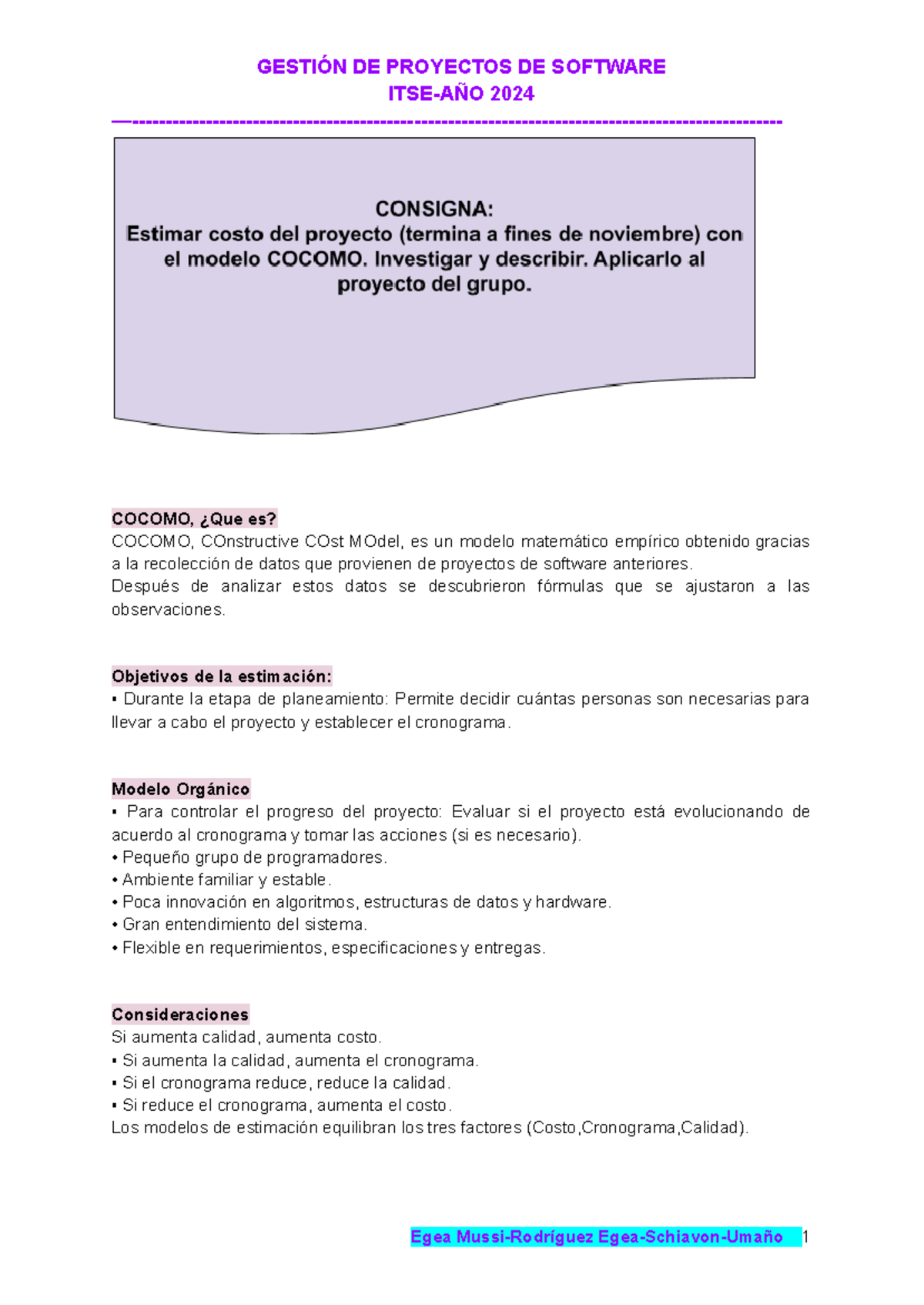 Tecnicas De Estimaciony Planificacion-Egea Mussi - ITSE-AÑO 2024 ...