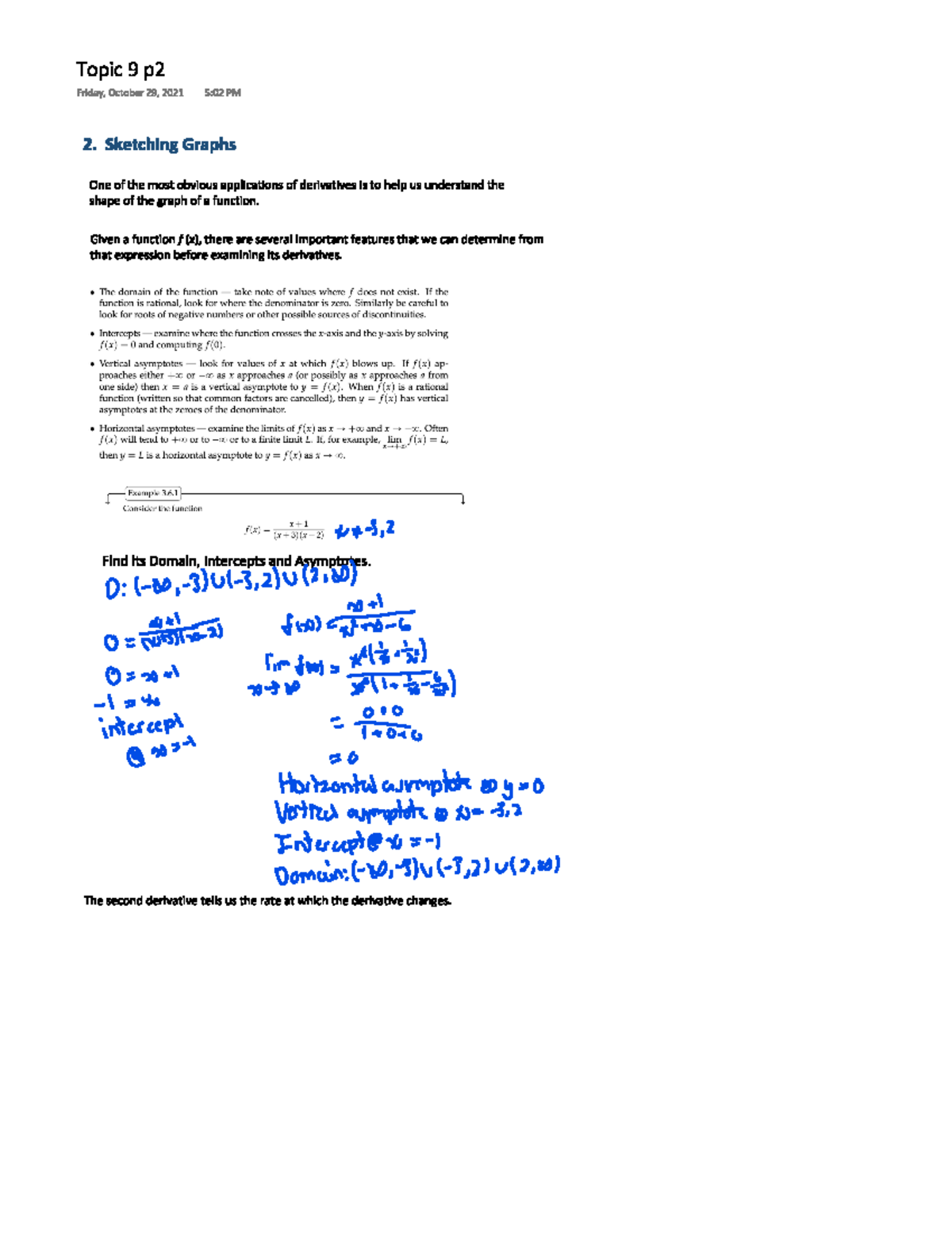 Topic 8 and Topic 9 Notes With Answers - MATH 265 - UCalgary - Studocu