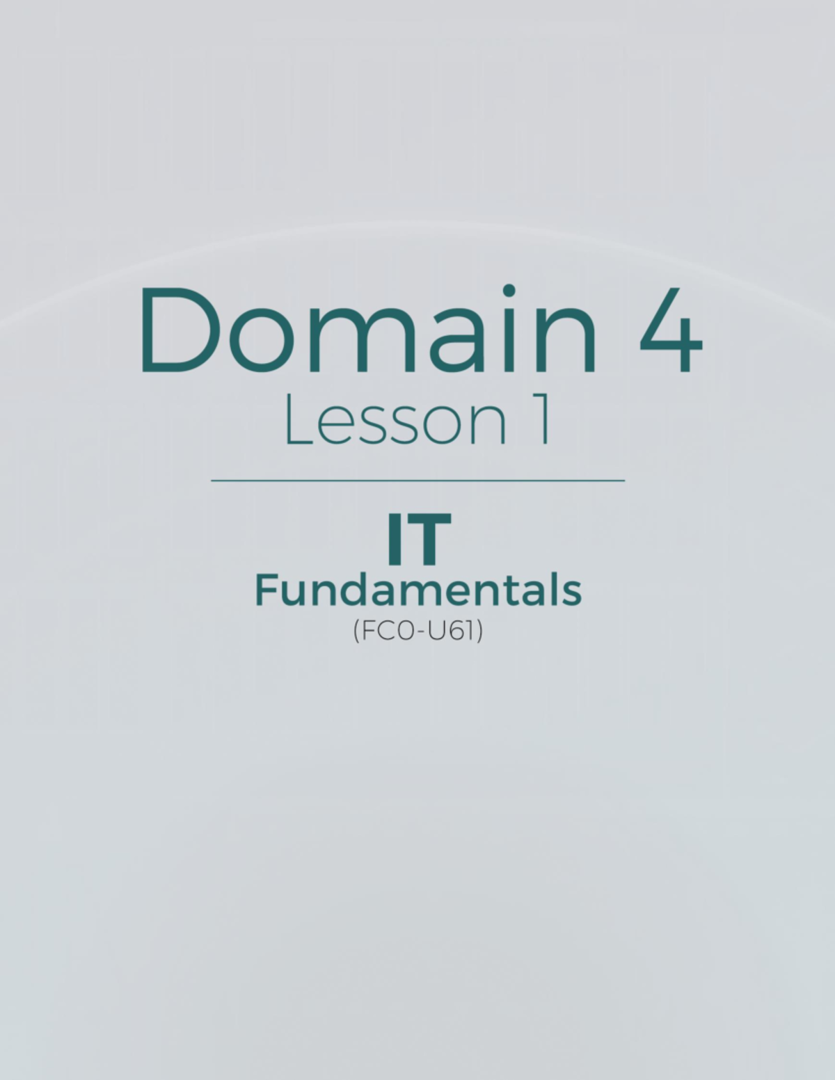 Domain 4 - ihi - ####### 142 | Domain 4 Lesson 1: Software Installation ...