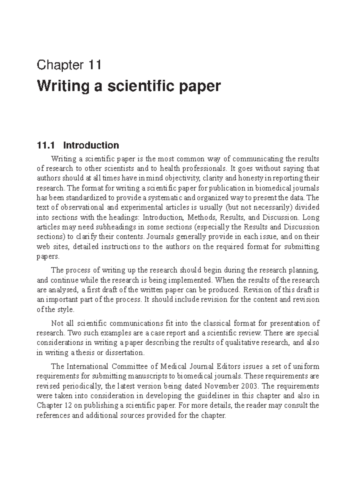 Report writing 2 - Tbtn - Chapter 11 Writing a scientific paper 11 ...